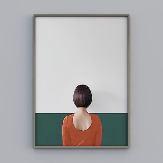 Abstract Portrait 3D Model - Low Poly High Detail