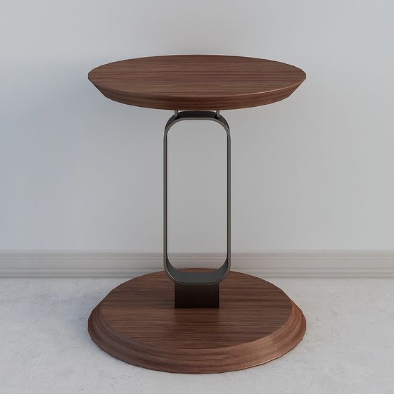 Low Poly Round Table 3D model for Modern Interiors