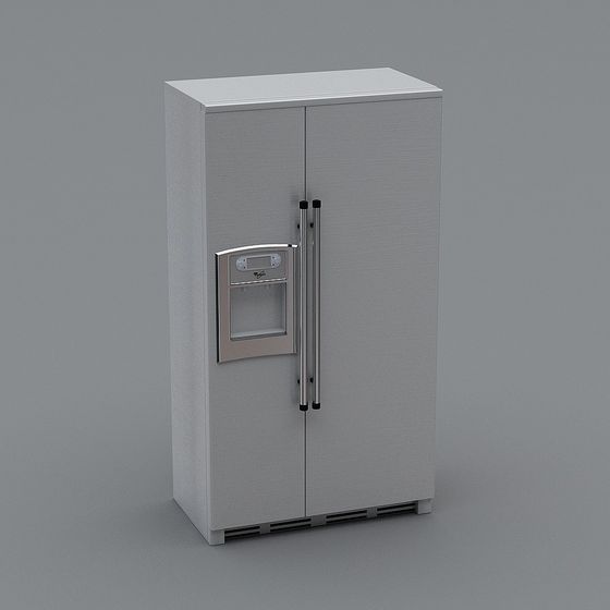Modern Minimalist Refrigerator 3D model
