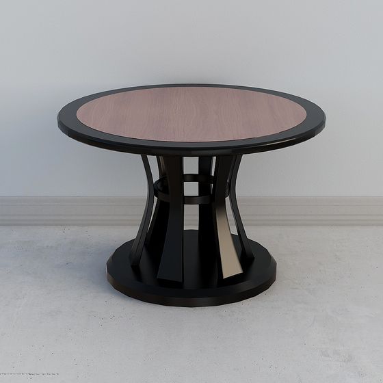 Low-Poly Round Table 3D model Design