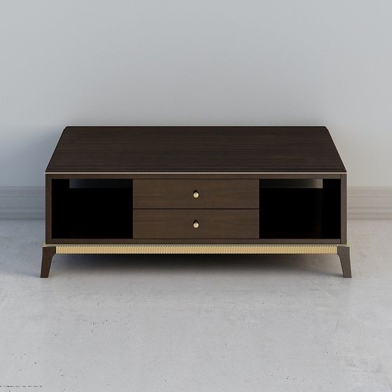 Stylish Low-Polygon TV Cabinet 3D model