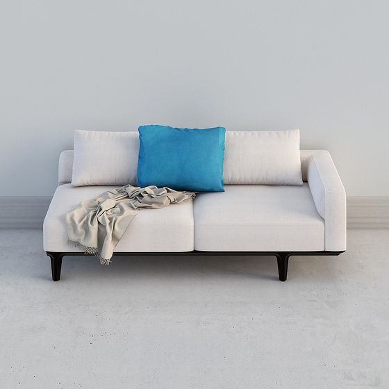 Urban Comfort Low-Poly Sofa 3D model