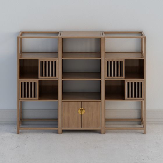 Eastern Rhythm Bookshelf 3D model