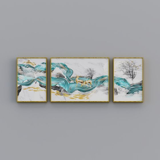 Luminous Triptych 3D Model