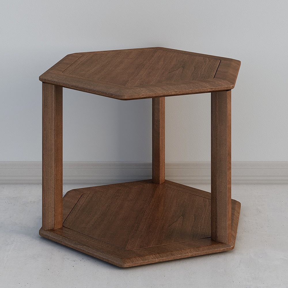 3D Corner Table Model | Modern & Realistic Interior Solution