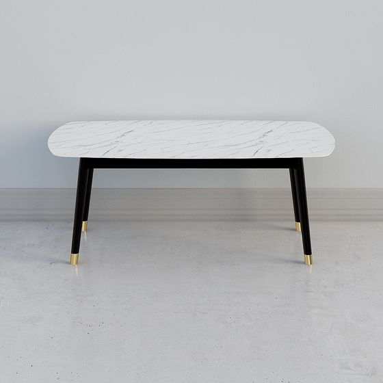 Urban Marble Coffee Table 3D Model – Modern Minimalist Design