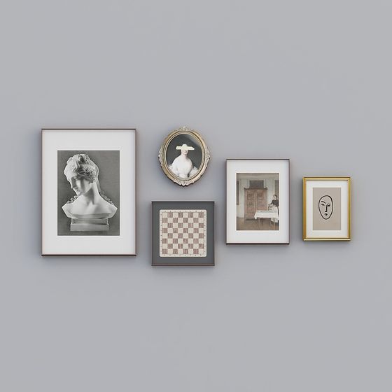 Retro Gallery 3D Model - Classical and Modern Fusion