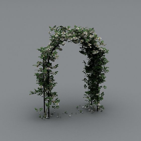 Flower Language Arch 3D model for Creative Projects