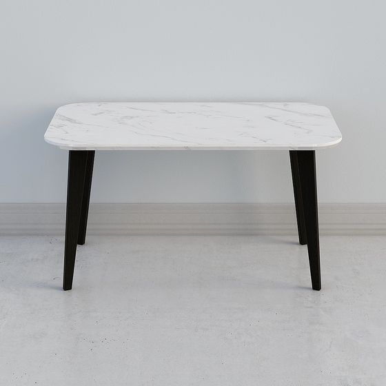 Elegant Marble Dining Table 3D model