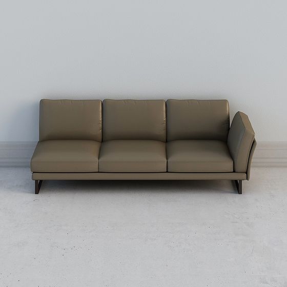 Stylish Low Poly Sofa 3D model for Every Space