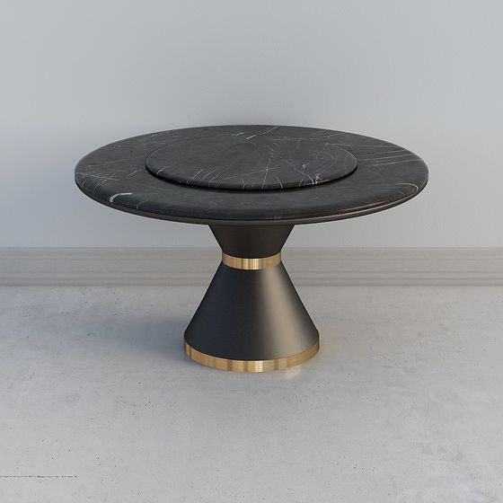 Gori Round Table 3D Model – Earth Color Free