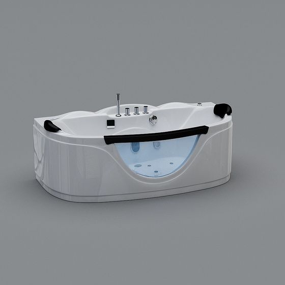 Elegant Modern Bathtub 3D model