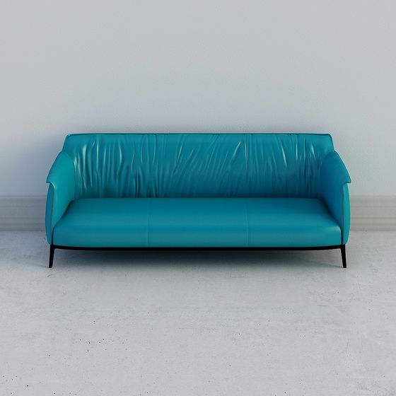Urban Aqua Low-Poly Sofa 3D model
