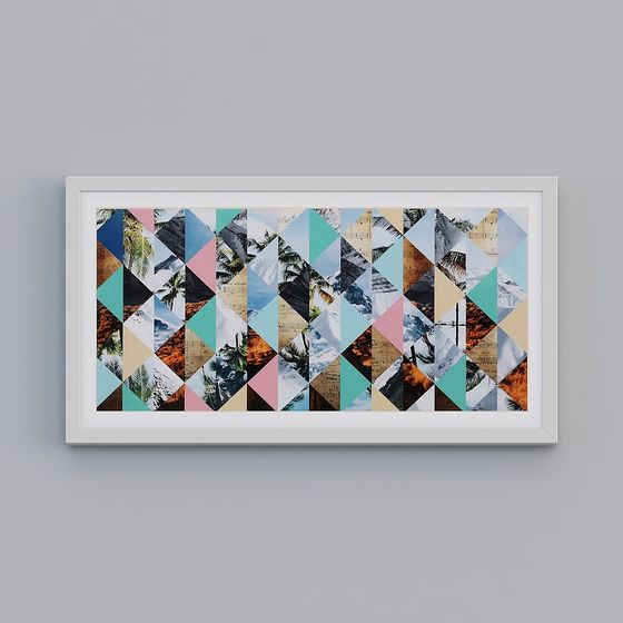 Abstract Puzzle Artwork 3d Model 6210