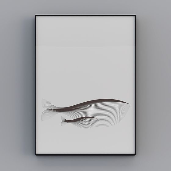 Streamlined Fish Low-Poly 3D model