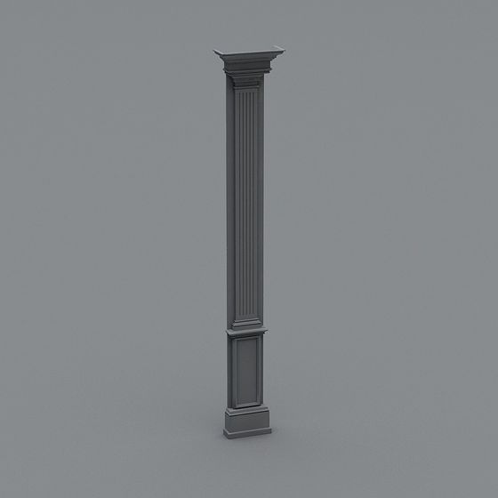 Elegant Roman Column 3D model