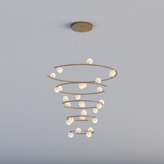 Twilight Sphere 3D Pendant Light Model