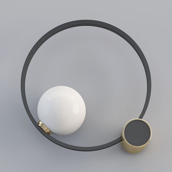 Sophisticated Low-Poly Ring Light 3D model