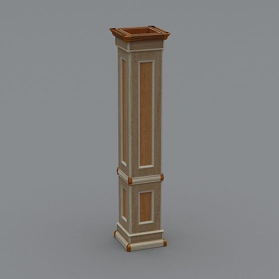Classic Column Low-Polygon 3D model