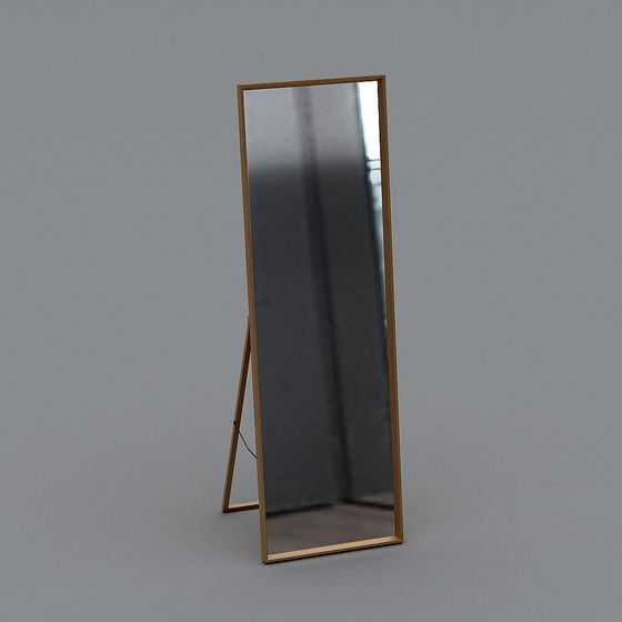 Modern Low-Poly Floor Mirror 3D model