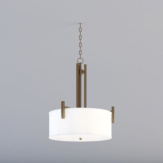 Chic Low-Polygon Ceiling Lamp 3D Model for Modern Spaces