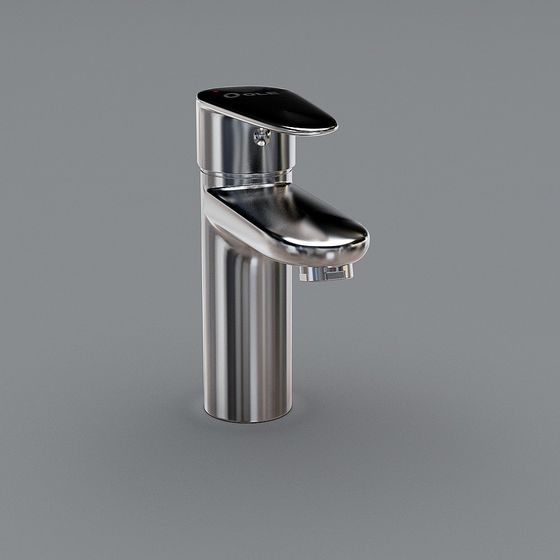 Stylish Low-Poly Faucet 3D model