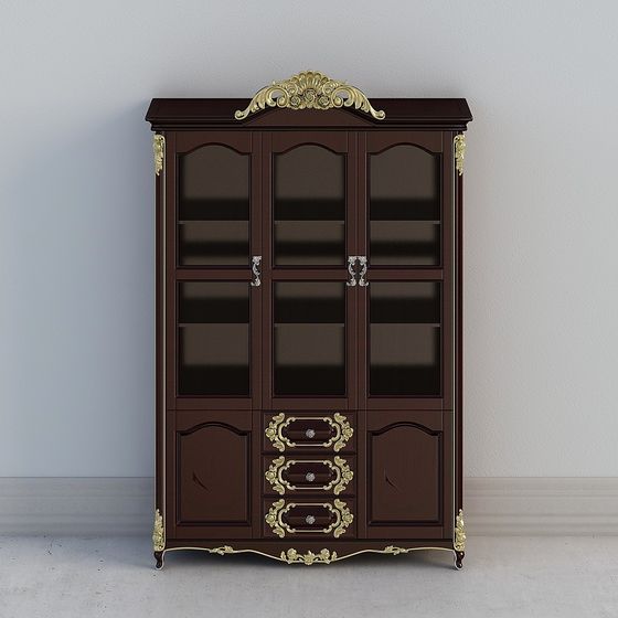Royal Bookshelf 3D model