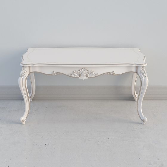 Rococo Style Coffee Table 3D model