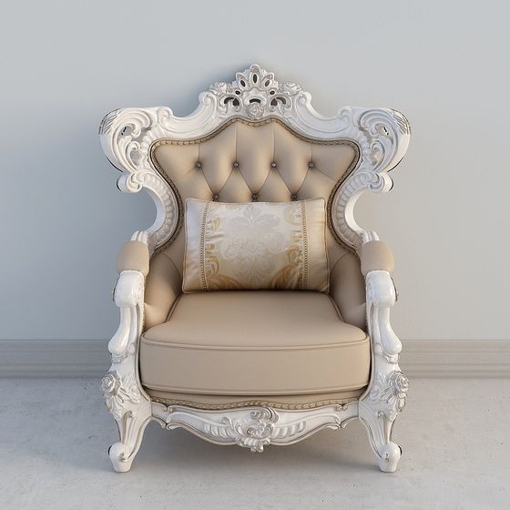 Royal Throne Chair 3D model