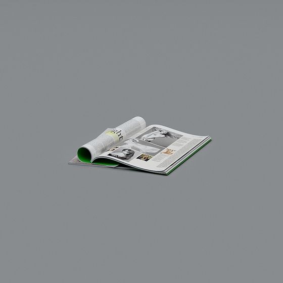 Realistic 3D Model Magazine for Creative Projects