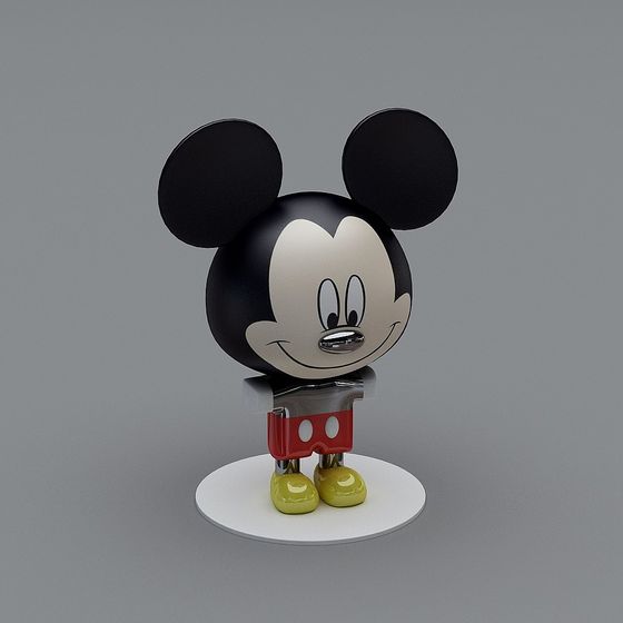 Charming Mickey Mouse 3D Model