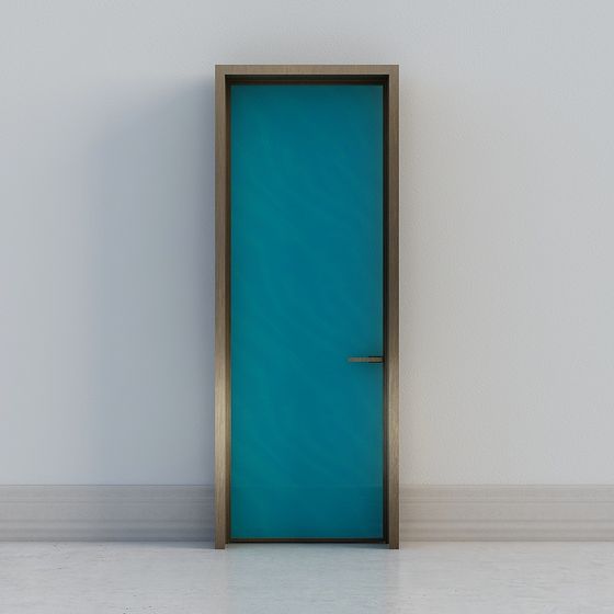 Stylish Low-Poly Door 3D model