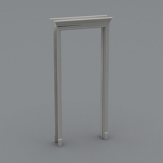 Elegant Low-Poly Door Frame 3D model
