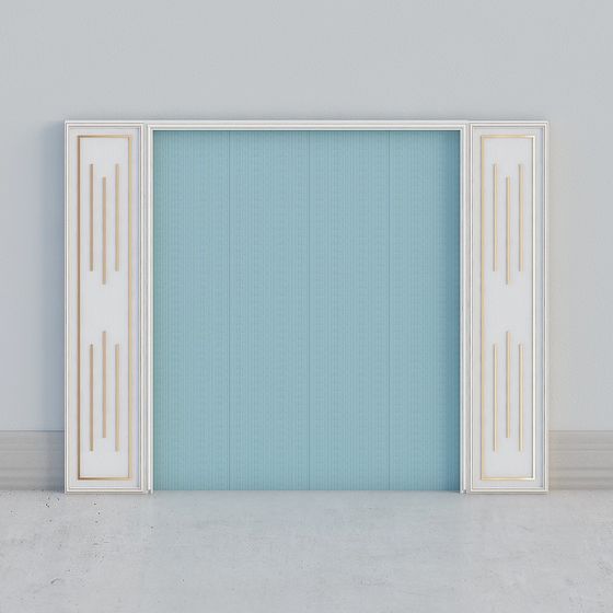Elegant Low-Poly Door Frame 3D model