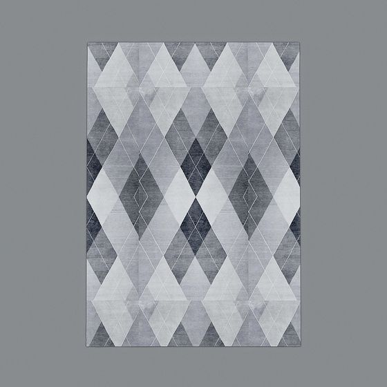 Geometric Diamond Carpet 3D model