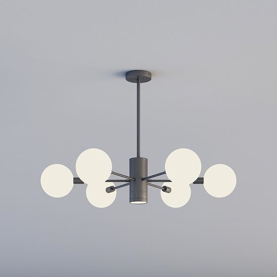 Sphere Light Modern Pendant Lamp 3D model