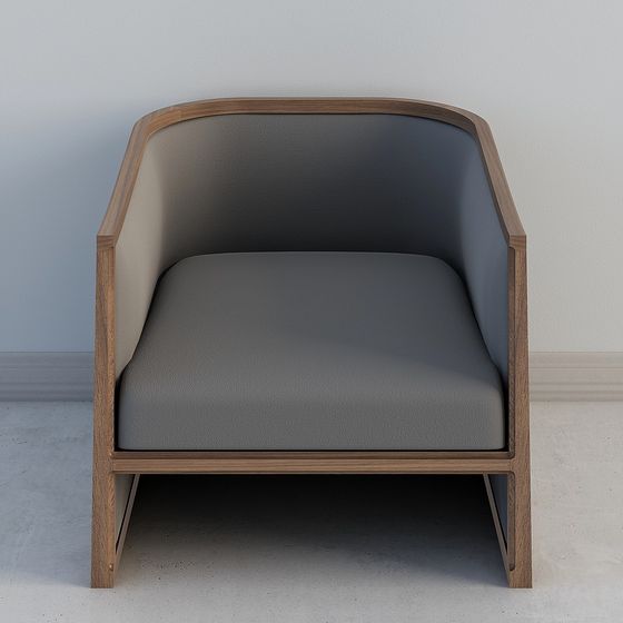 Elegant Urban Leisure Chair 3D model for Modern Spaces