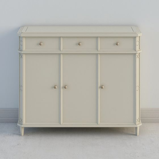 Classic Storage Cabinet 3D model