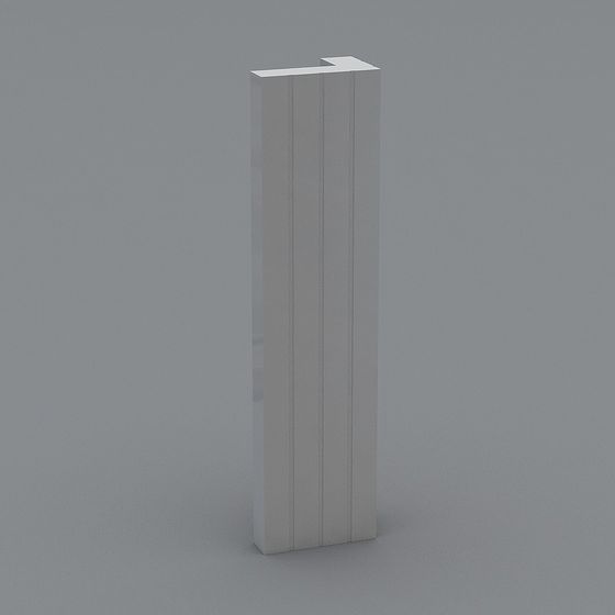 Minimalist Concrete Column 3D model for Creative Projects
