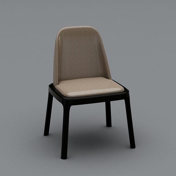 Elegant Low-Poly Chair 3D model