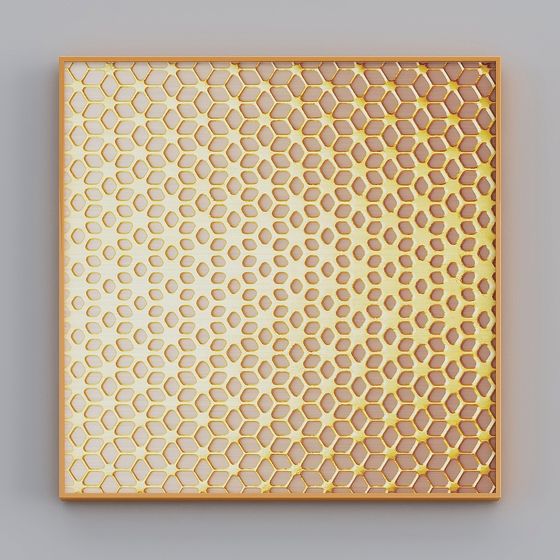Nature-Inspired Hexagonal Honeycomb 3D Model