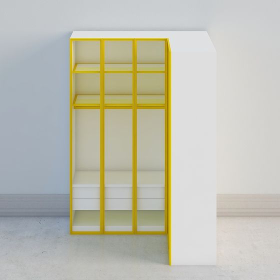 City Window Bookshelf 3D model