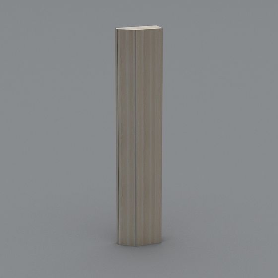Wood Grain Column 3D model