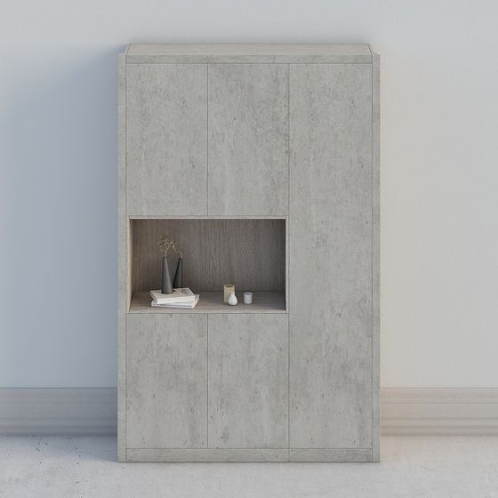Concrete Showcase 3D model - Low-Poly High-Detail Design