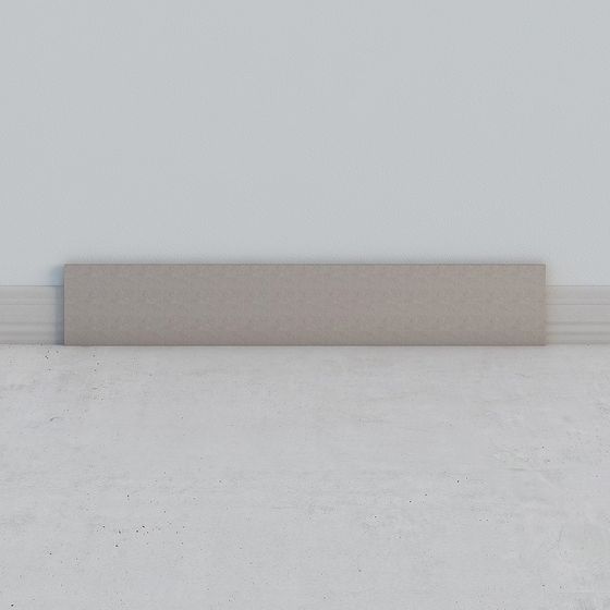 Stylish Low Polygon Concrete Baseboard 3D model