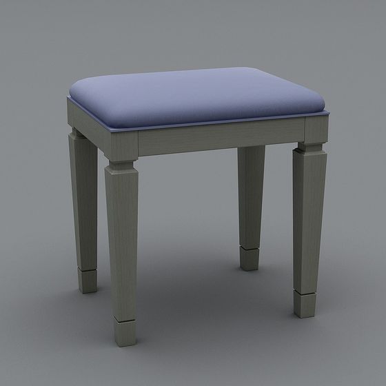 Elegant Low-Poly Stool 3D model for Modern Aesthetics