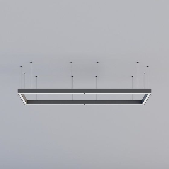 Linear Suspended Light 3D model