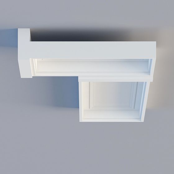 Sleek Modern Ceiling 3D model