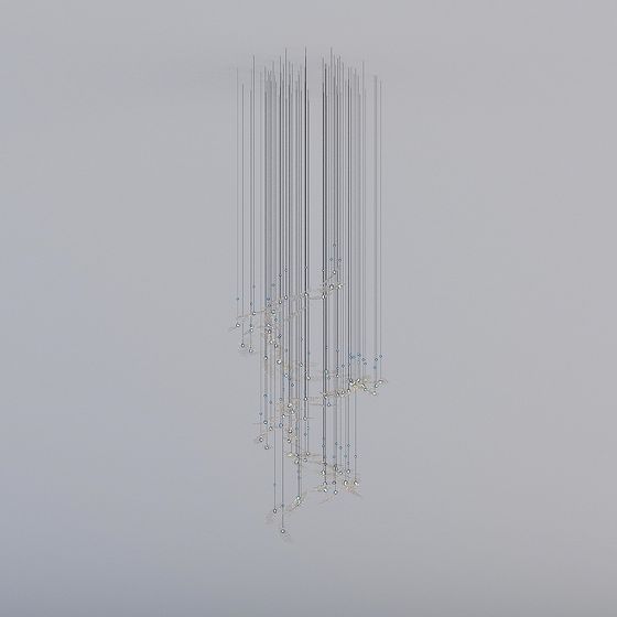 Crystal Rain 3D Model for Elegant Spaces
