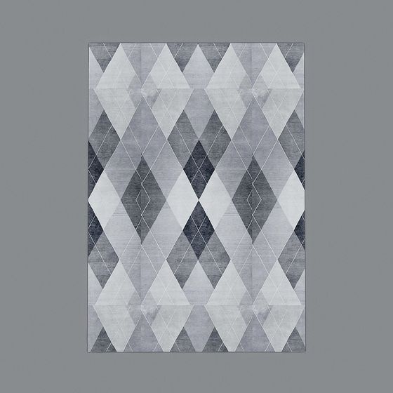 Diamond Carpet Low-Poly 3D model for Modern Design